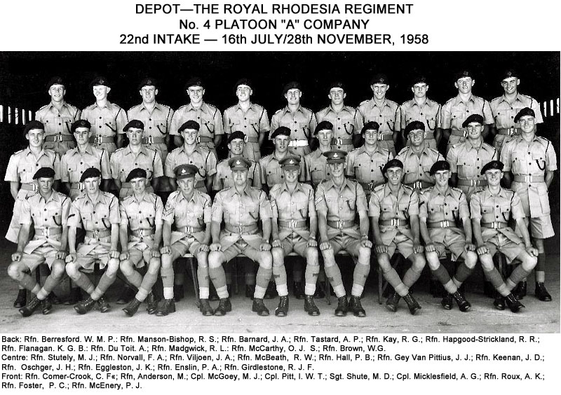 Rhodesia Regiment, Rhodesian Army